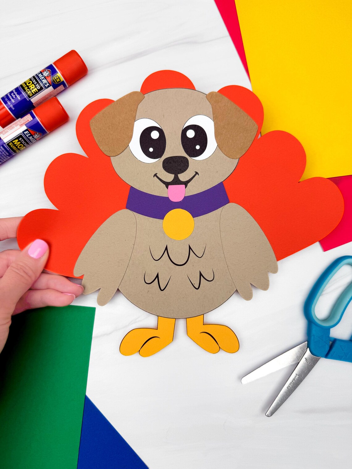 Dog Turkey Disguise Craft Template | Hide the Turkey Project ...