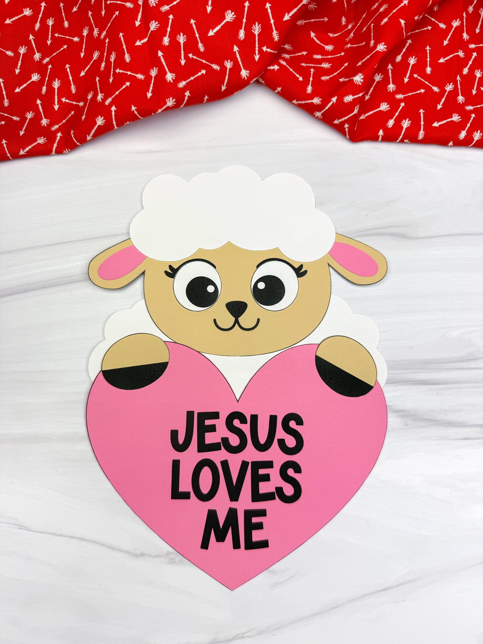 Jesus Loves Me Valentine Craft Template | - Etsy