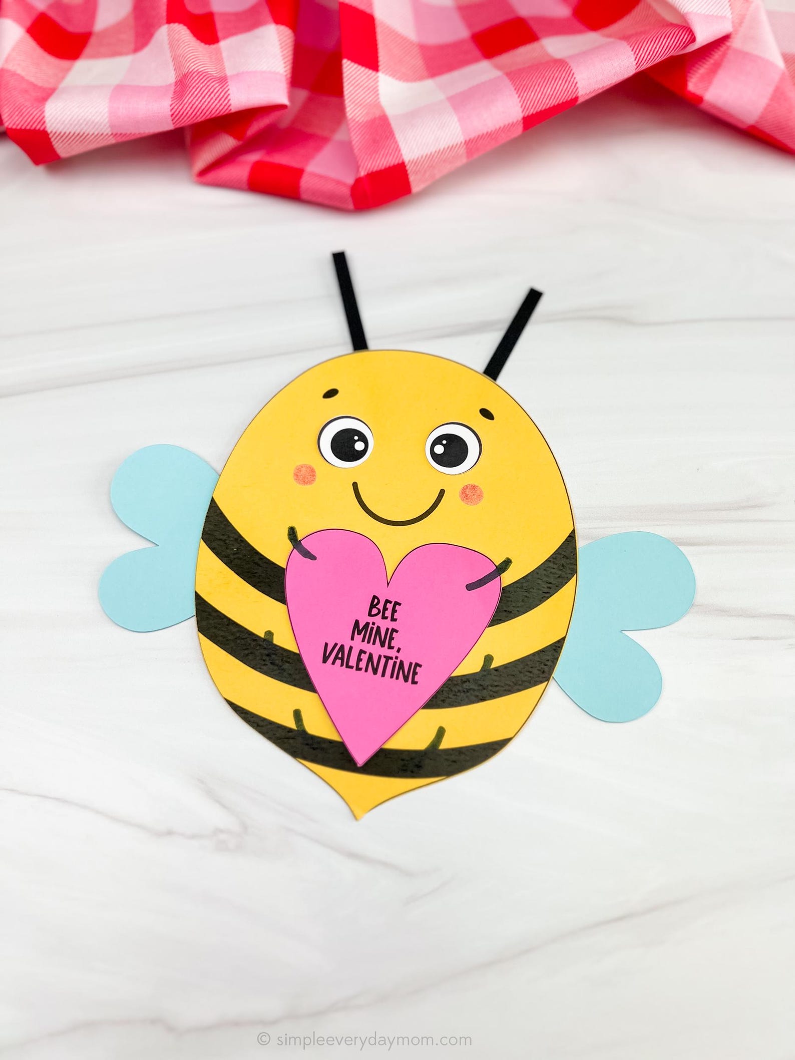 Bee Valentine Craft Template | Make Your Own Bee Activity | Group Craft ...