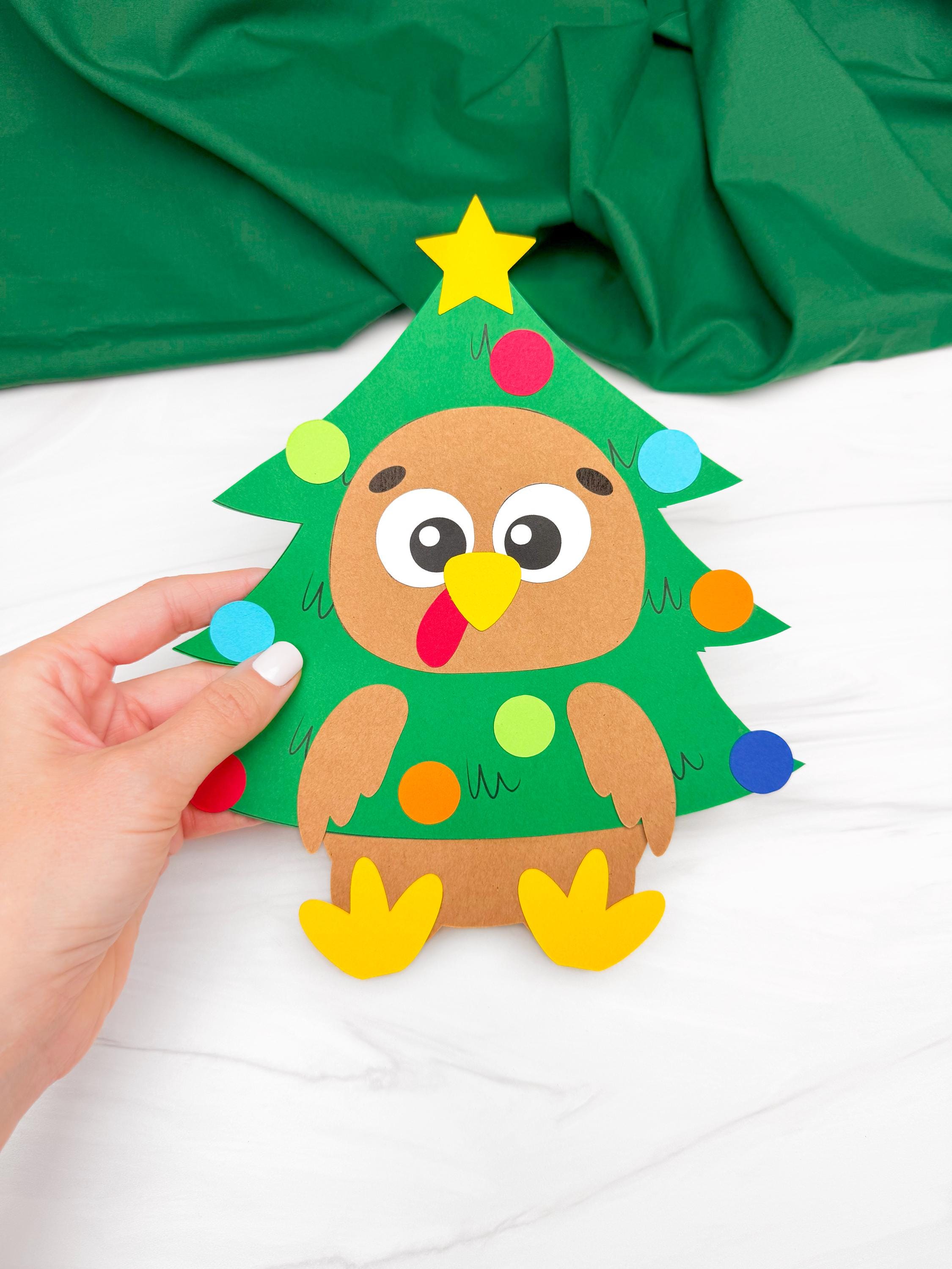 Christmas Tree Turkey Disguise Craft Template | Hide the Turkey ...