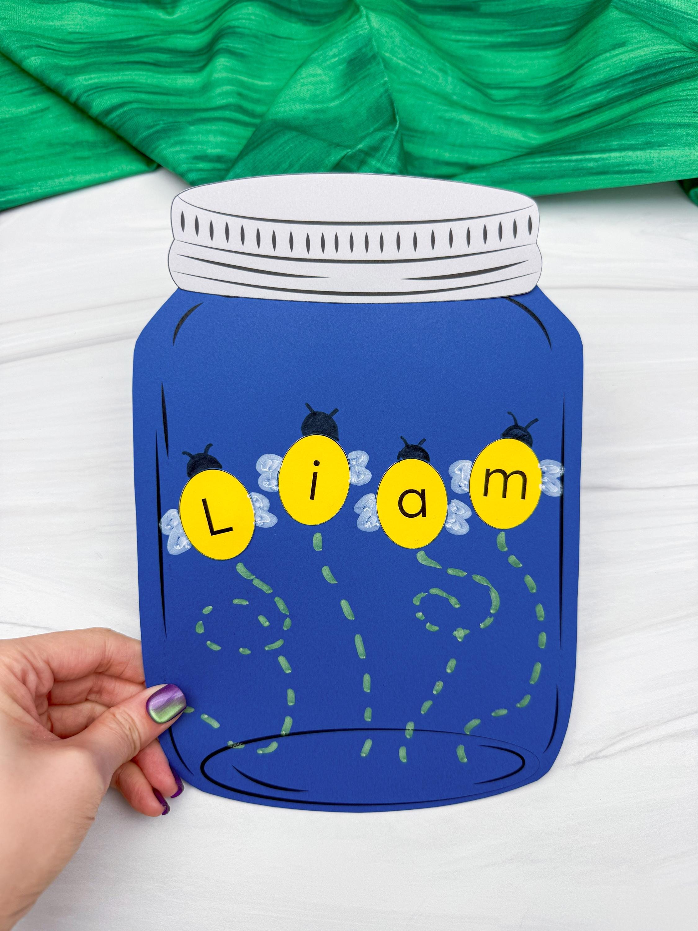 Firefly Name Craft Template | Early Learner Craft | Lightning Bug Craft ...