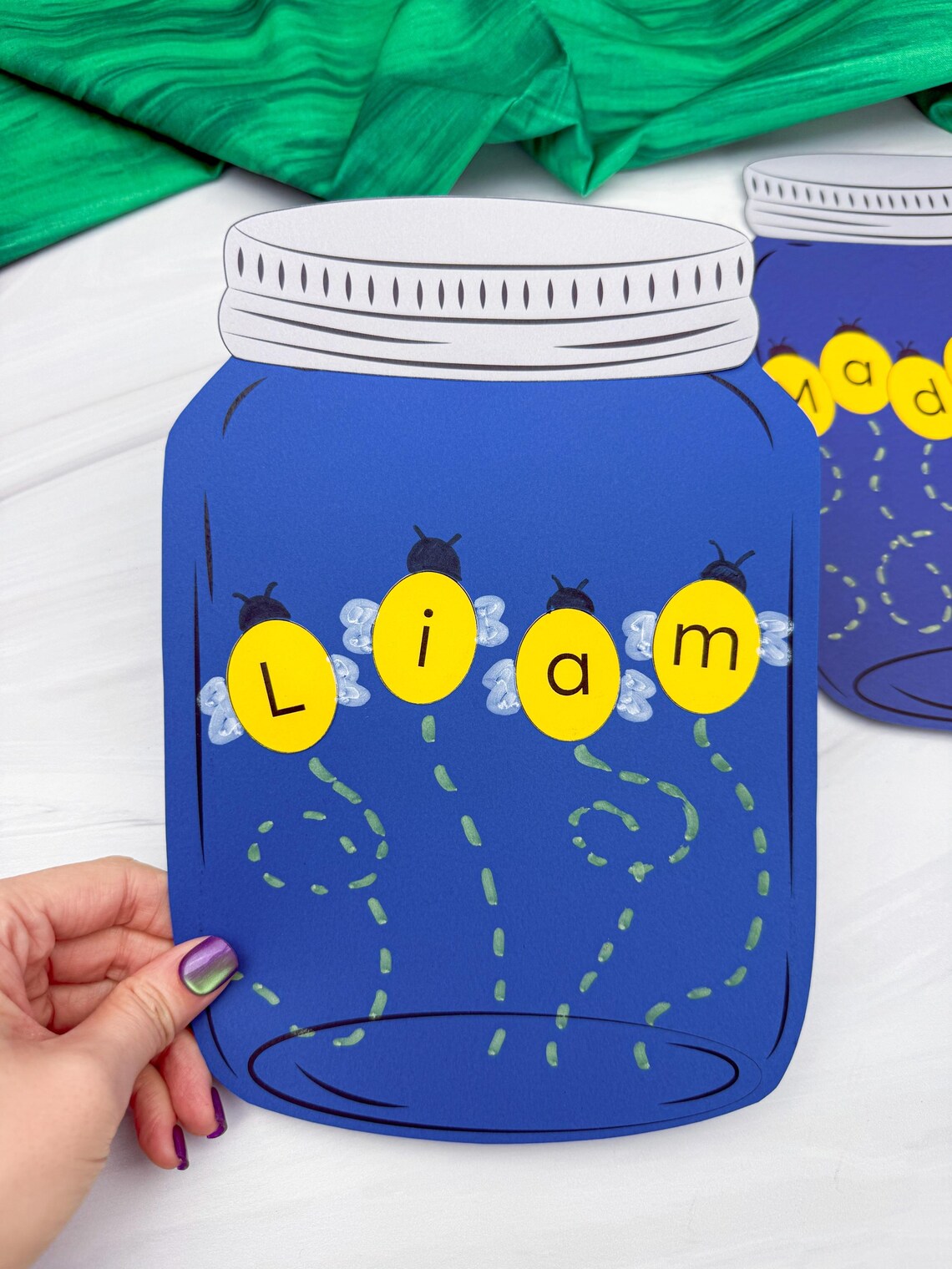 Firefly Name Craft Template | Early Learner Craft | Lightning Bug Craft ...