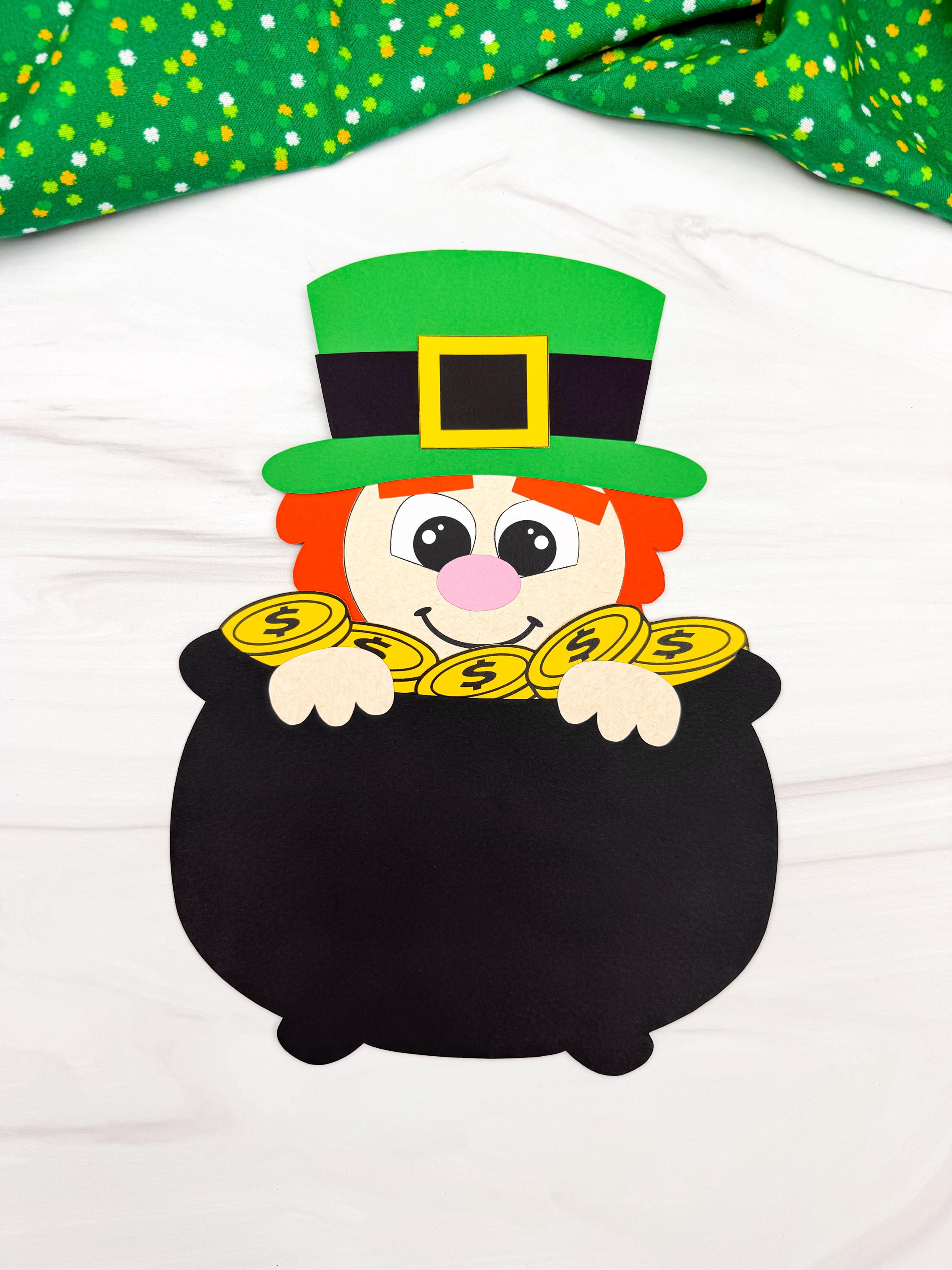 Leprechaun in a Pot of Gold Template | March DIY Activity for Kids ...