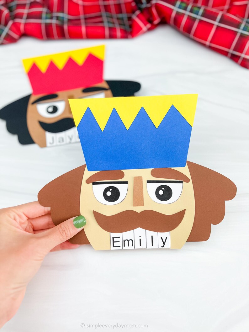 Nutcracker Name Craft Template | Nutcracker Cut Out Craft | Christmas ...