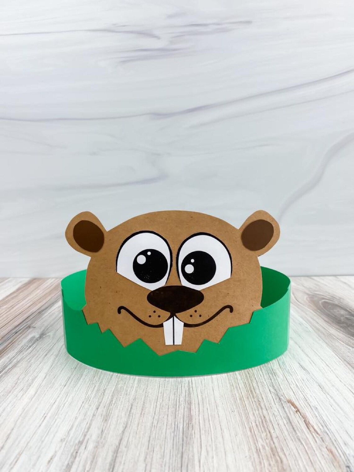 Groundhog Headband Craft Template | Daycare Winter Ideas | Kids ...