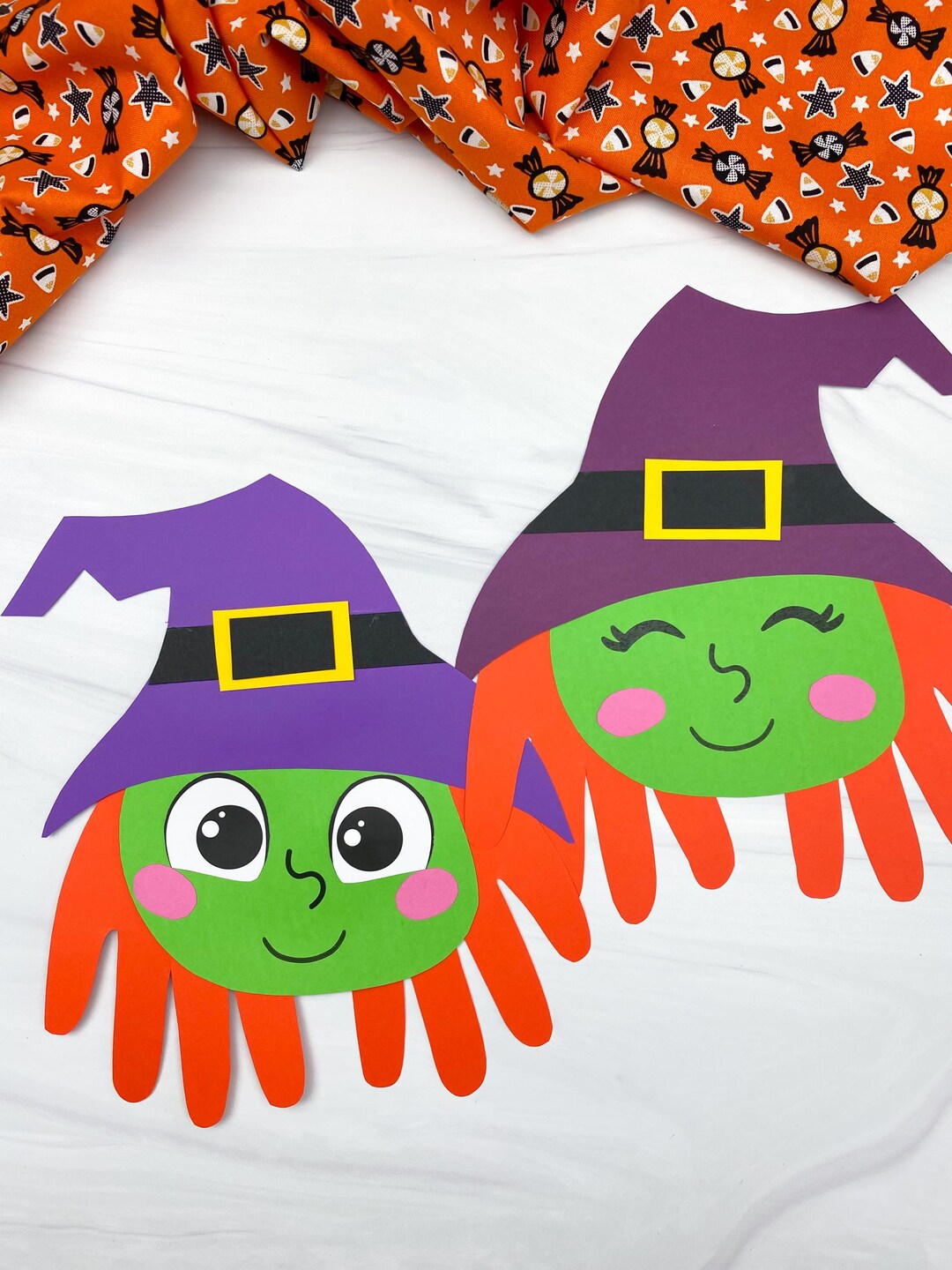 Handprint Witch Craft Template | Printable Halloween Activity for Kids ...