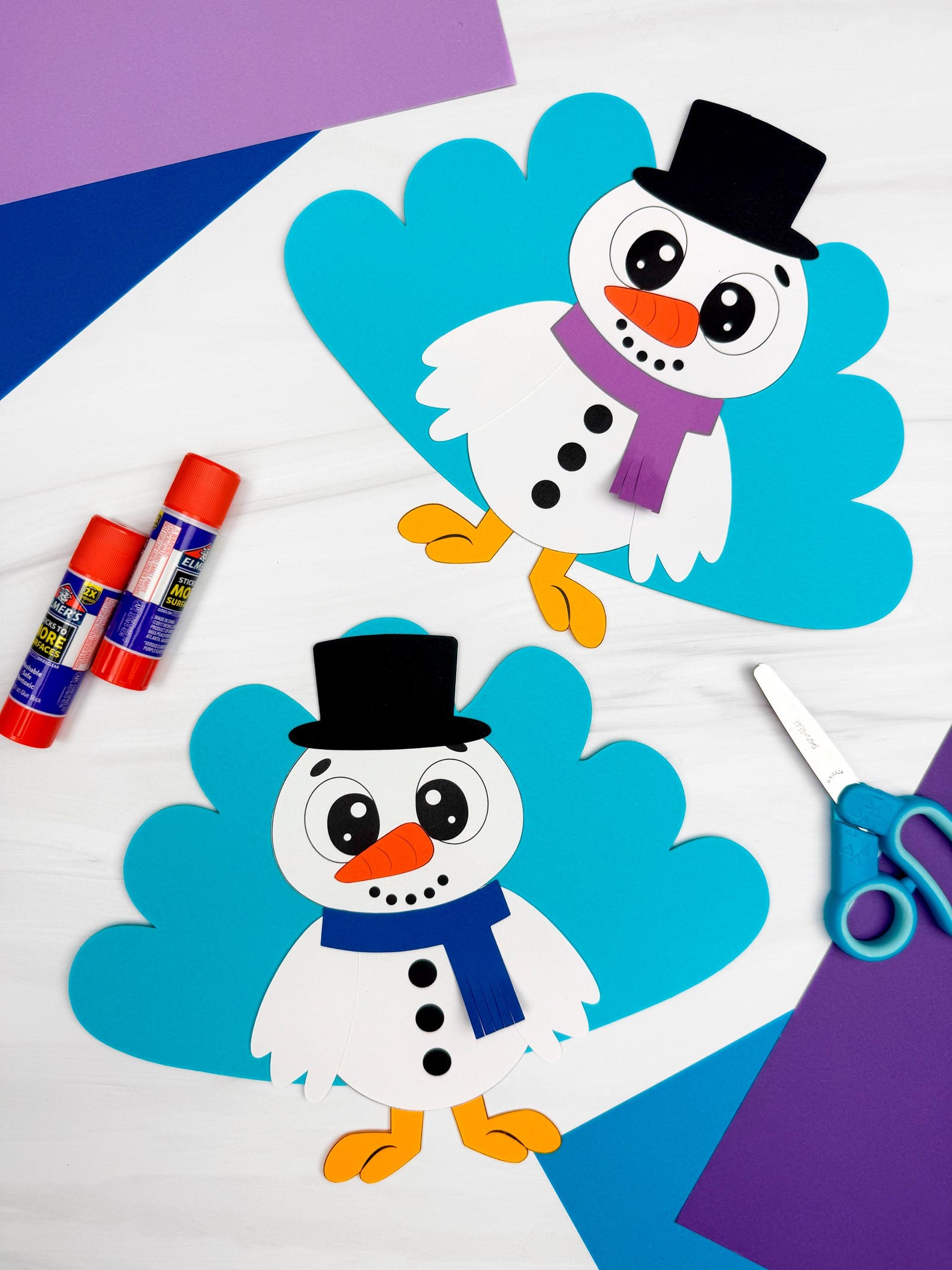 Snowman Turkey Disguise Craft Template | Thanksgiving Turkey Project ...