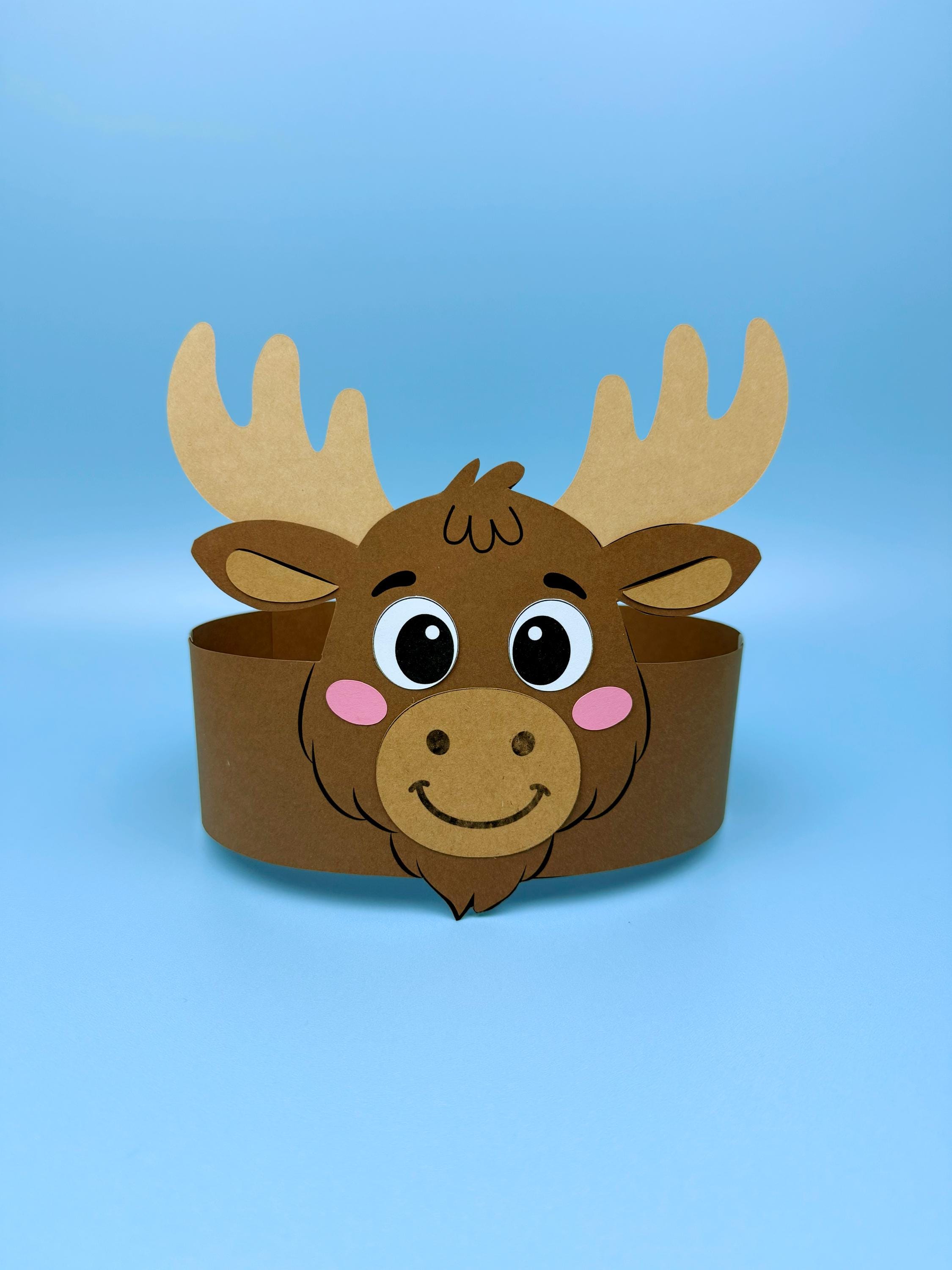 Moose Headband Craft Template | Kids Moose Activity | Winter Storytime ...