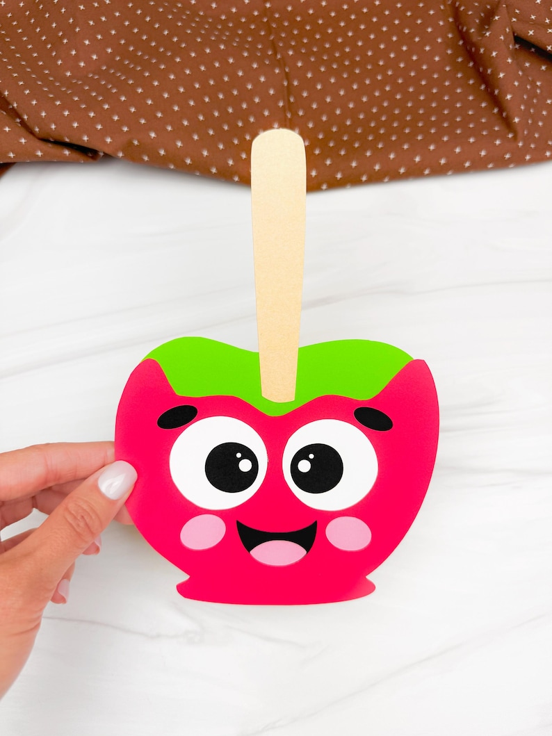 Candy Apple Craft Template | Printable Fall & Halloween Activity for ...
