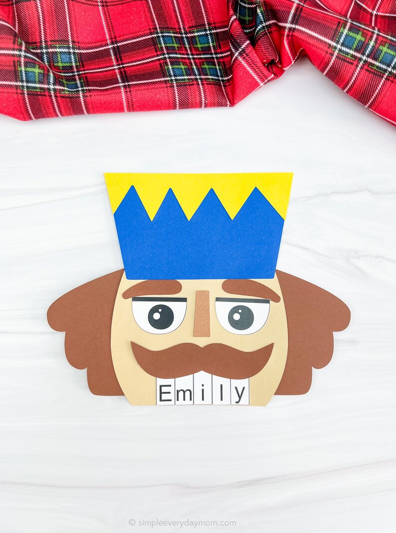 Nutcracker Name Craft Template | Nutcracker Cut Out Craft | Christmas ...