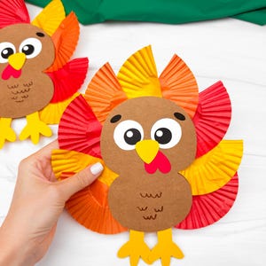 Turkey Craft Kids Love | Printable Thanksgiving Activity Template for ...