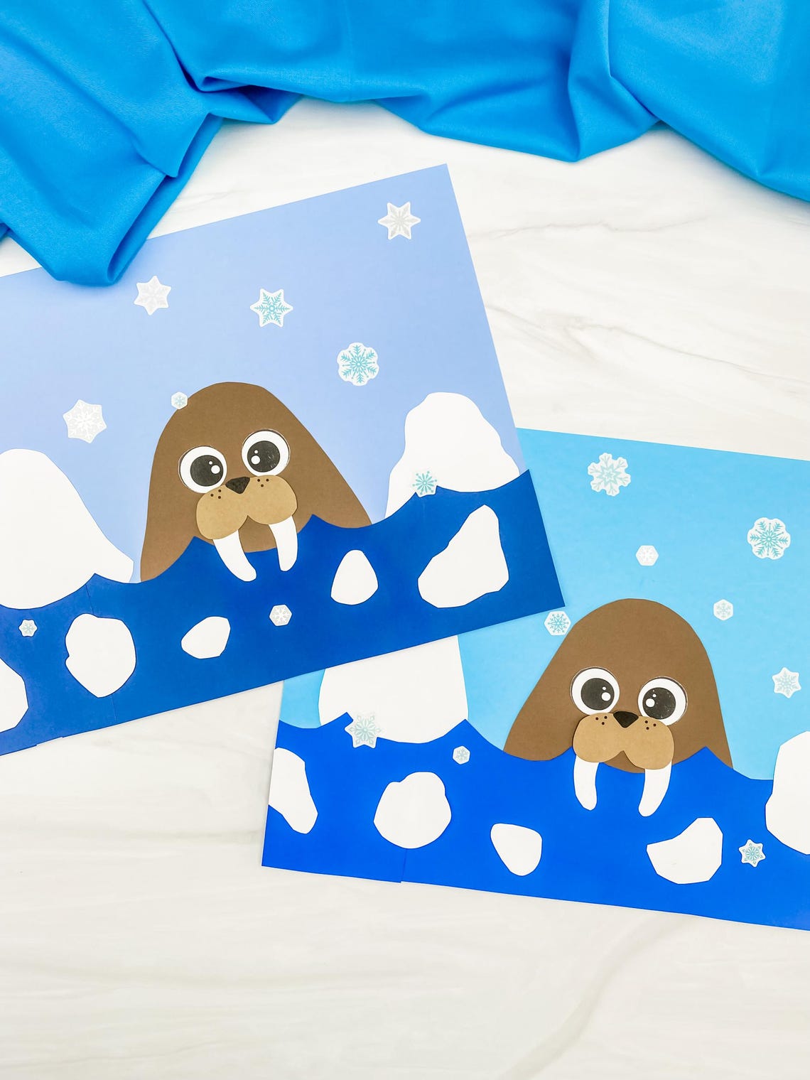Winter Walrus Craft Template | Artic Animal Cutout | Pre K Animal Art ...