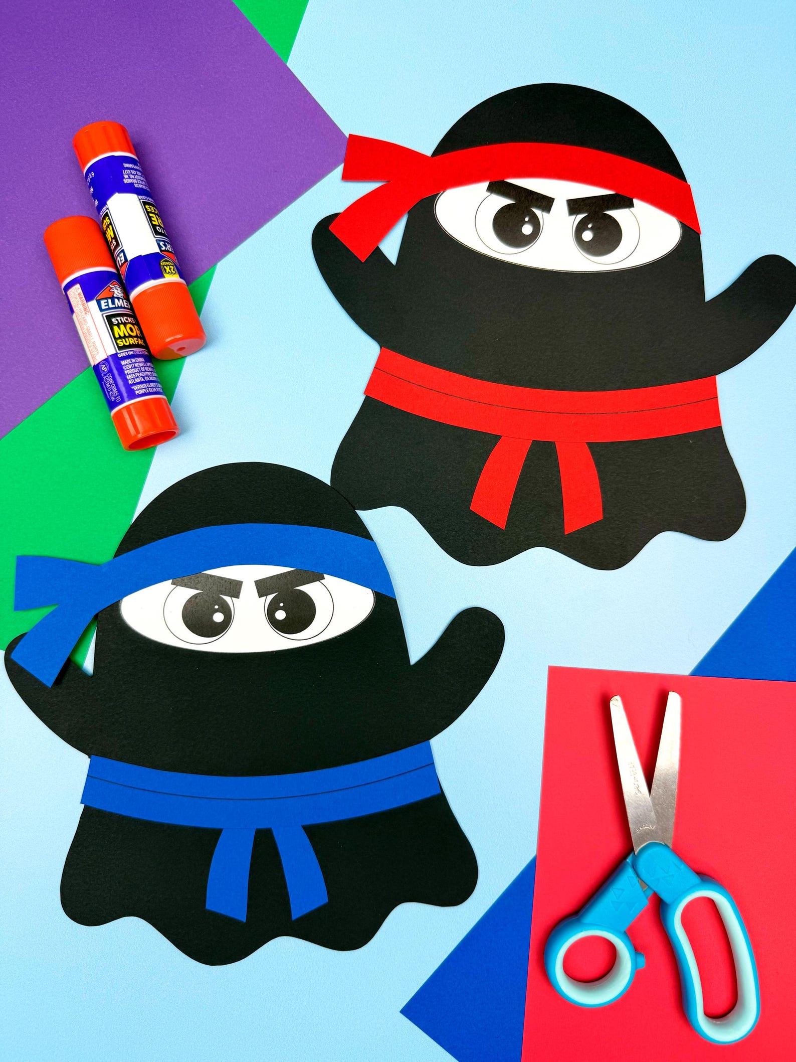 Ninja Disguise a Ghost Craft Template | Printable Halloween Activity ...