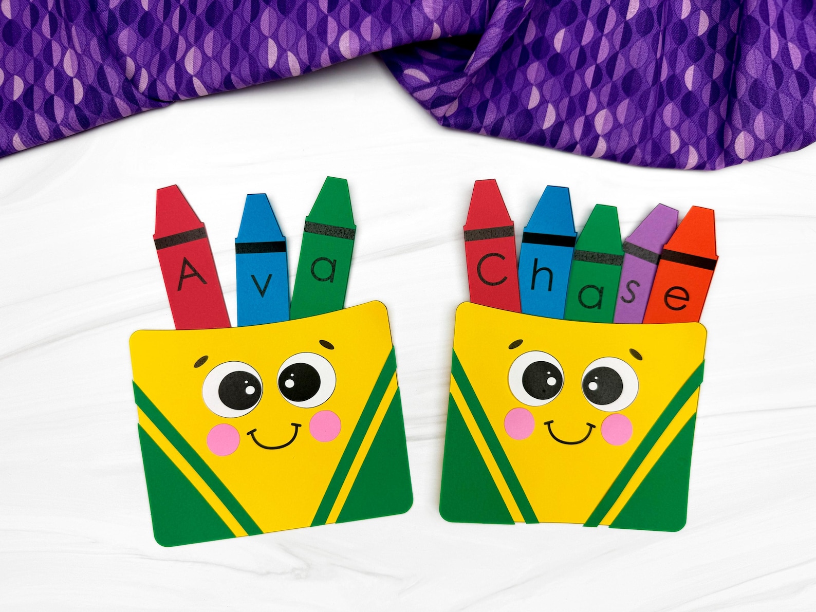 Printable Crayon Box Name Craft Template: Back to School Activity (PDF ...