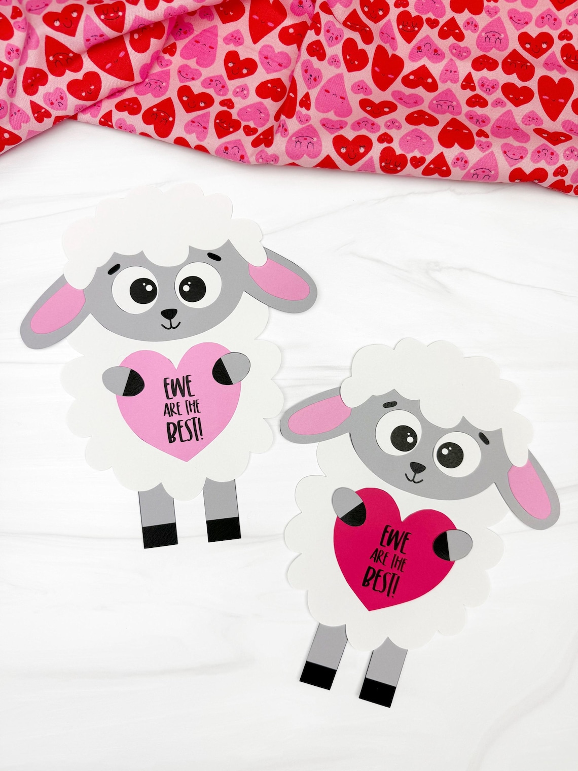 Sheep Valentine Craft Template | Easy Valentine Sheep Activity ...