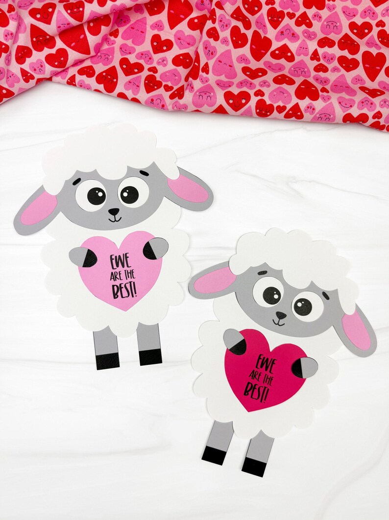 Sheep Valentine Craft Template | Easy Valentine Sheep Activity ...