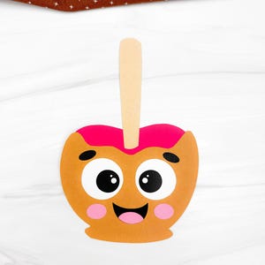 Candy Apple Craft Template | Printable Fall & Halloween Activity for ...