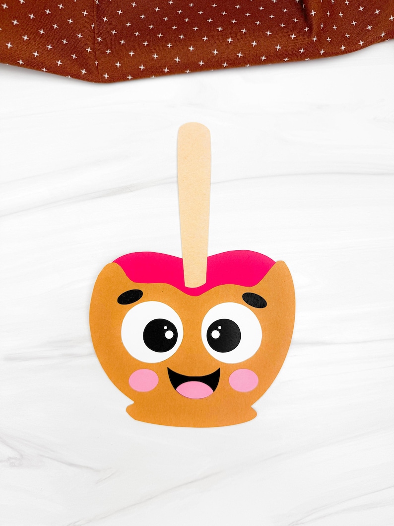 Candy Apple Craft Template | Printable Fall & Halloween Activity for ...