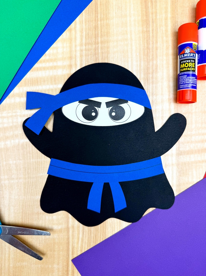 Ninja Disguise a Ghost Craft Template | Printable Halloween Activity ...