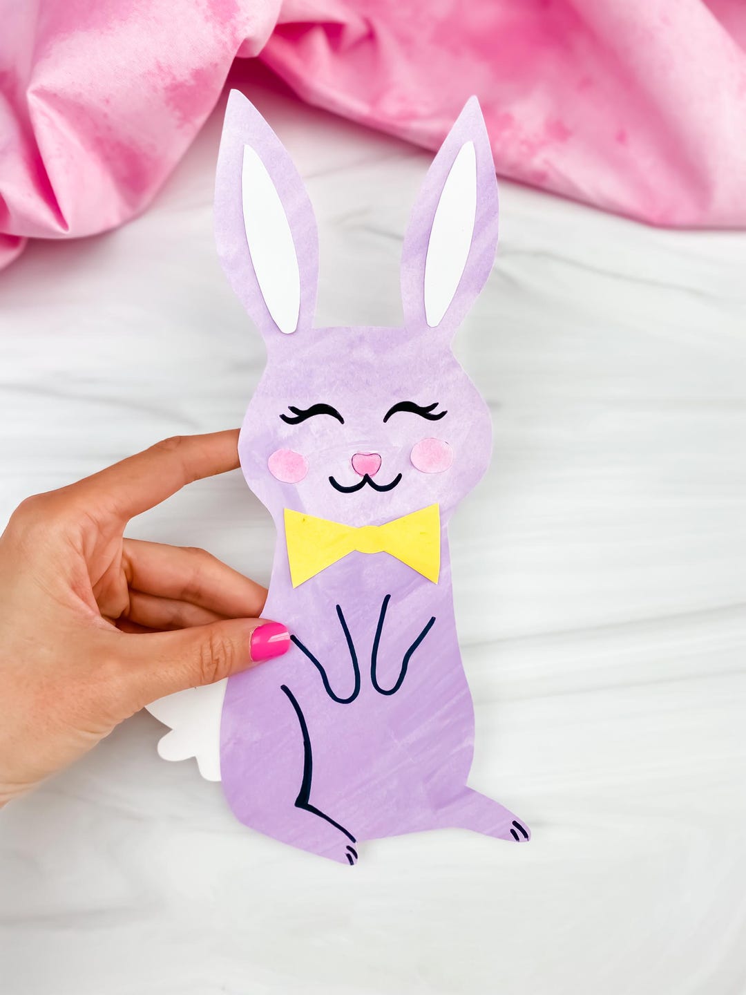 Easter Bunny Cut & Paste Craft Template | Prek Easter Craft | Spring ...