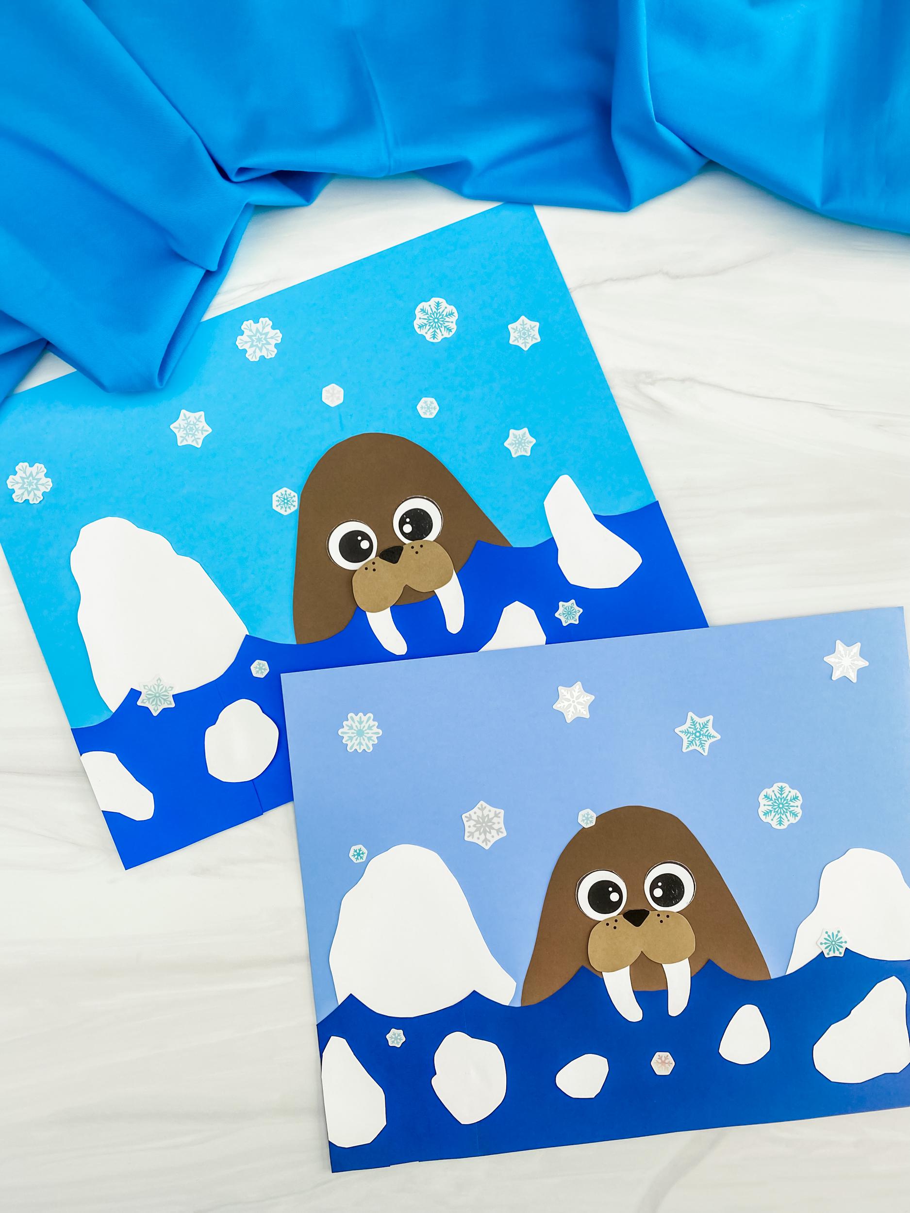 Winter Walrus Craft Template | Artic Animal Cutout | Pre K Animal Art ...