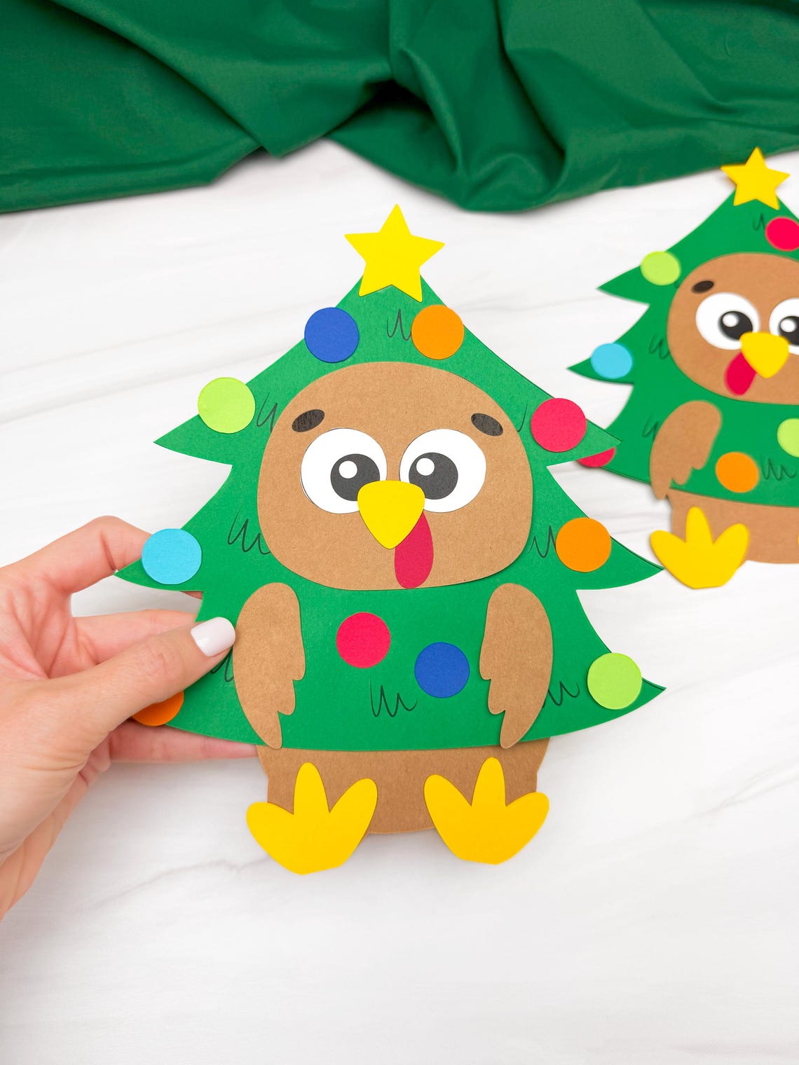 Christmas Tree Turkey Disguise Craft Template | Hide the Turkey ...