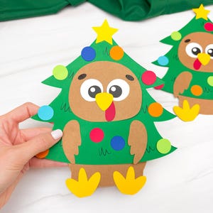 Christmas Tree Turkey Disguise Craft Template | Hide the Turkey ...
