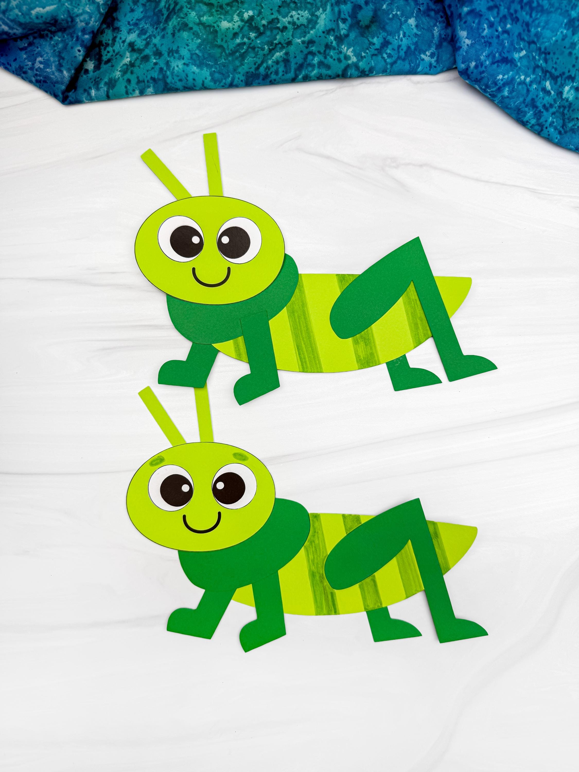 Grasshopper Craft for Kids Template | Early Learner Craft for Spring ...