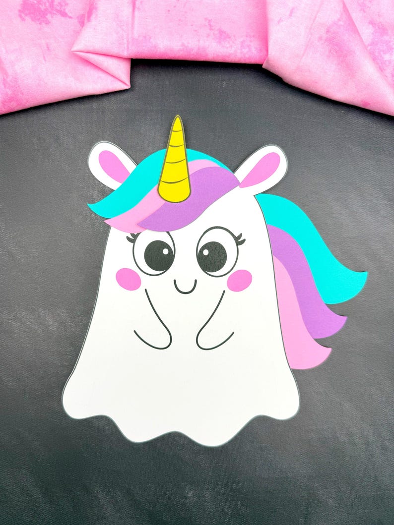 Unicorn Ghost Disguise Craft Template | Printable Halloween Craft for ...