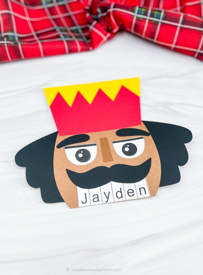 Nutcracker Name Craft Template | Nutcracker Cut Out Craft | Christmas ...