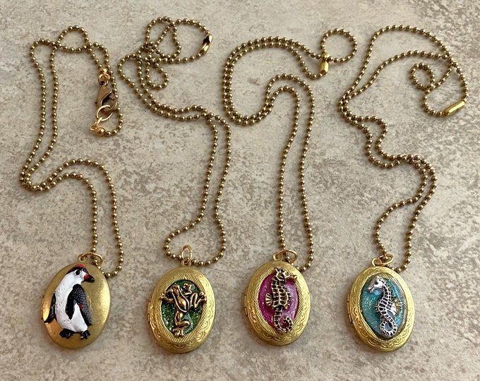 Oval Water/nature Theme Locket - Etsy