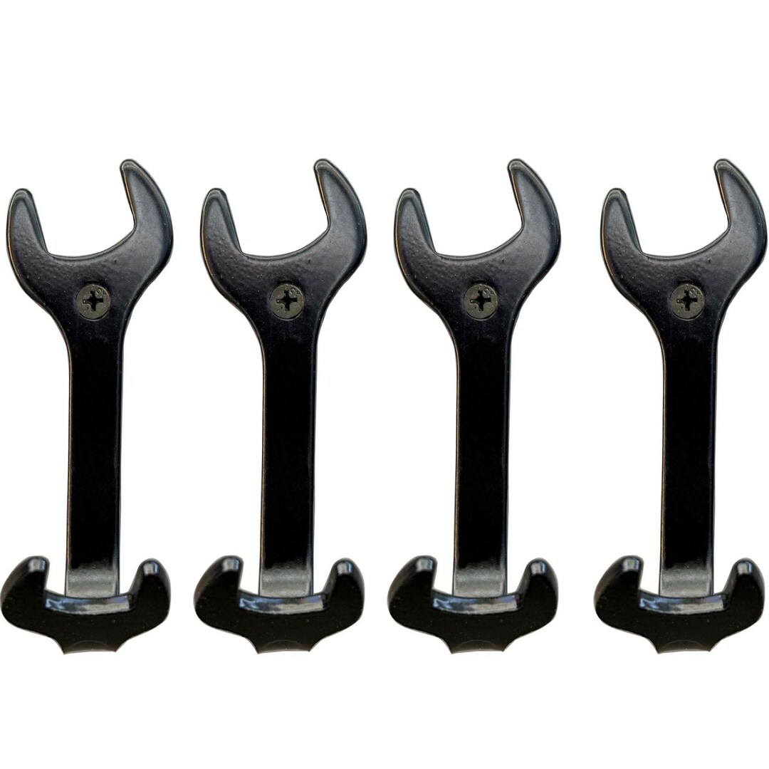 4 Metal Wrench Spanner Key Holder Wall Coat Rack Hat Towel Hooks, Wall ...