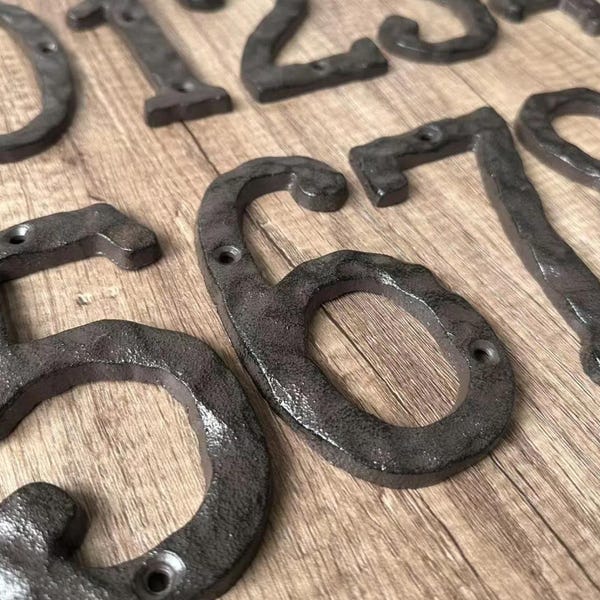 Rustic House Numbers - Etsy