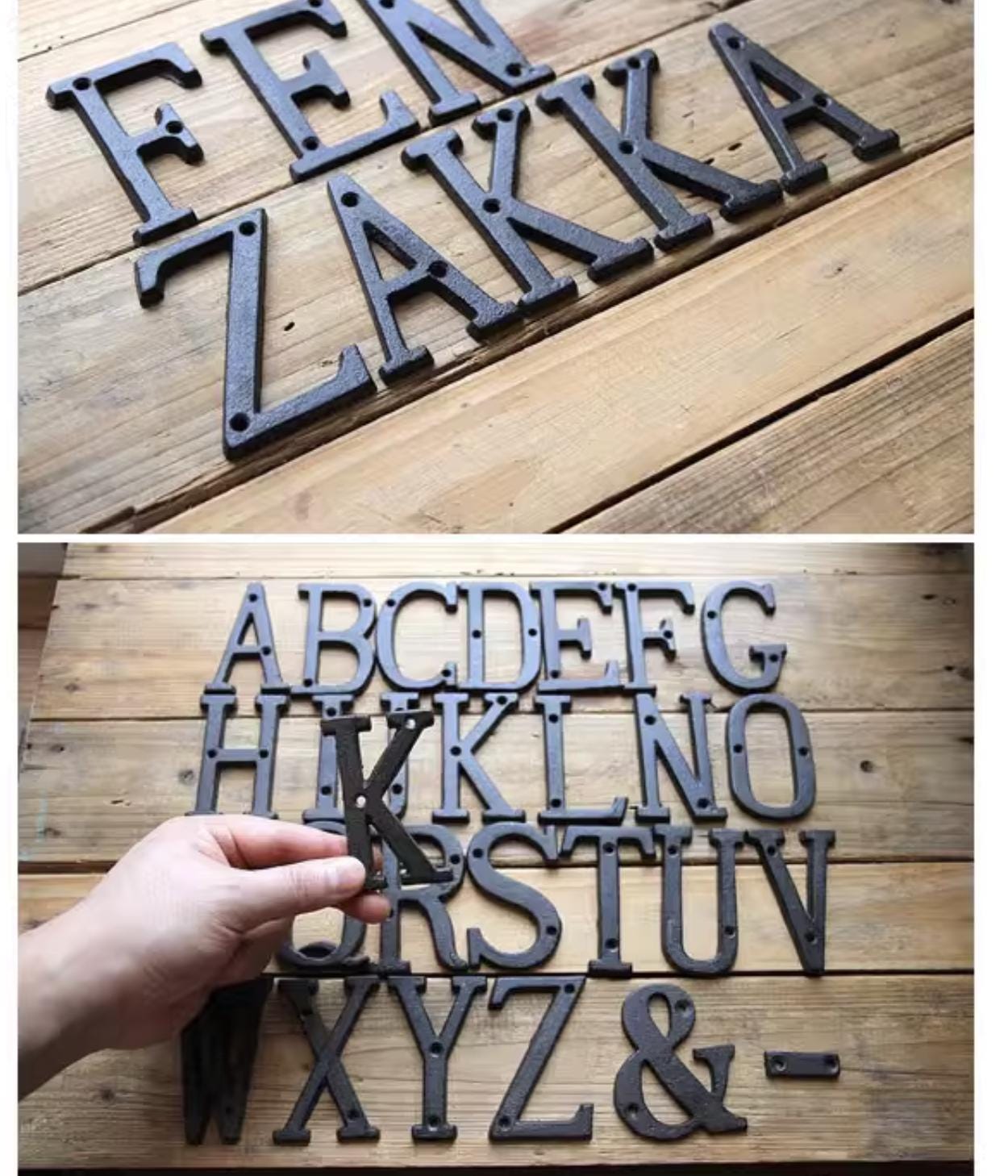 Rustic Cast Iron House Numbers 3" Vintage Decorative Cast Iron Metal ...