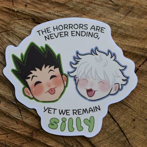 Hunterxhunter Gon Freecs and Killua Zoldyck Anime Die-cut Matte Vinyl ...