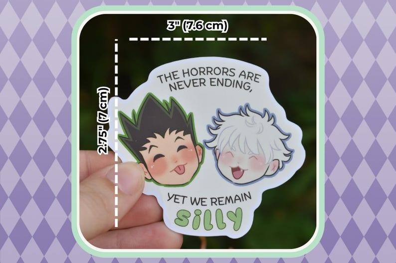Hunterxhunter Gon Freecs and Killua Zoldyck Anime Die-cut Matte Vinyl ...