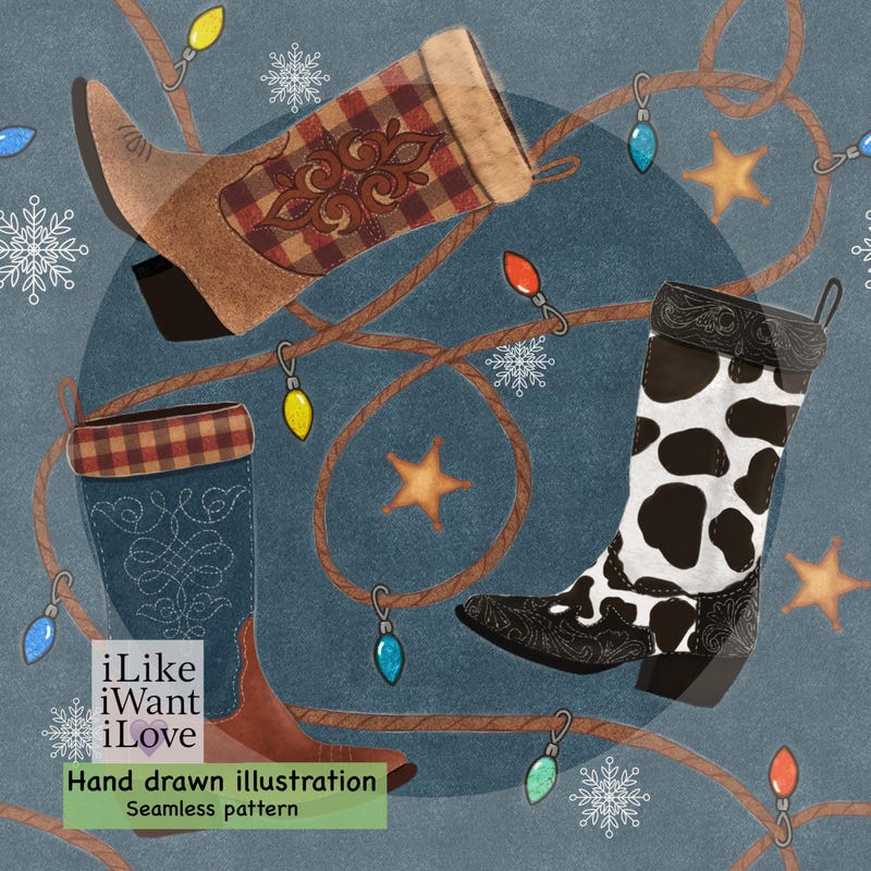 Cowboy Boot Stocking - Etsy