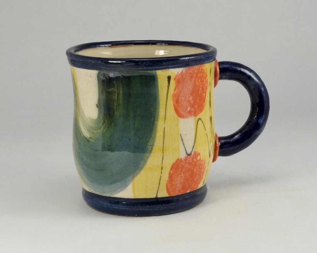 Mick Davey Cheverell Studio Pottery Handthrown Slipware Mug. - Etsy