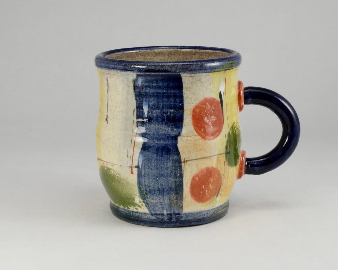 Mick Davey Cheverell Studio Pottery Handthrown Slipware Mug. - Etsy