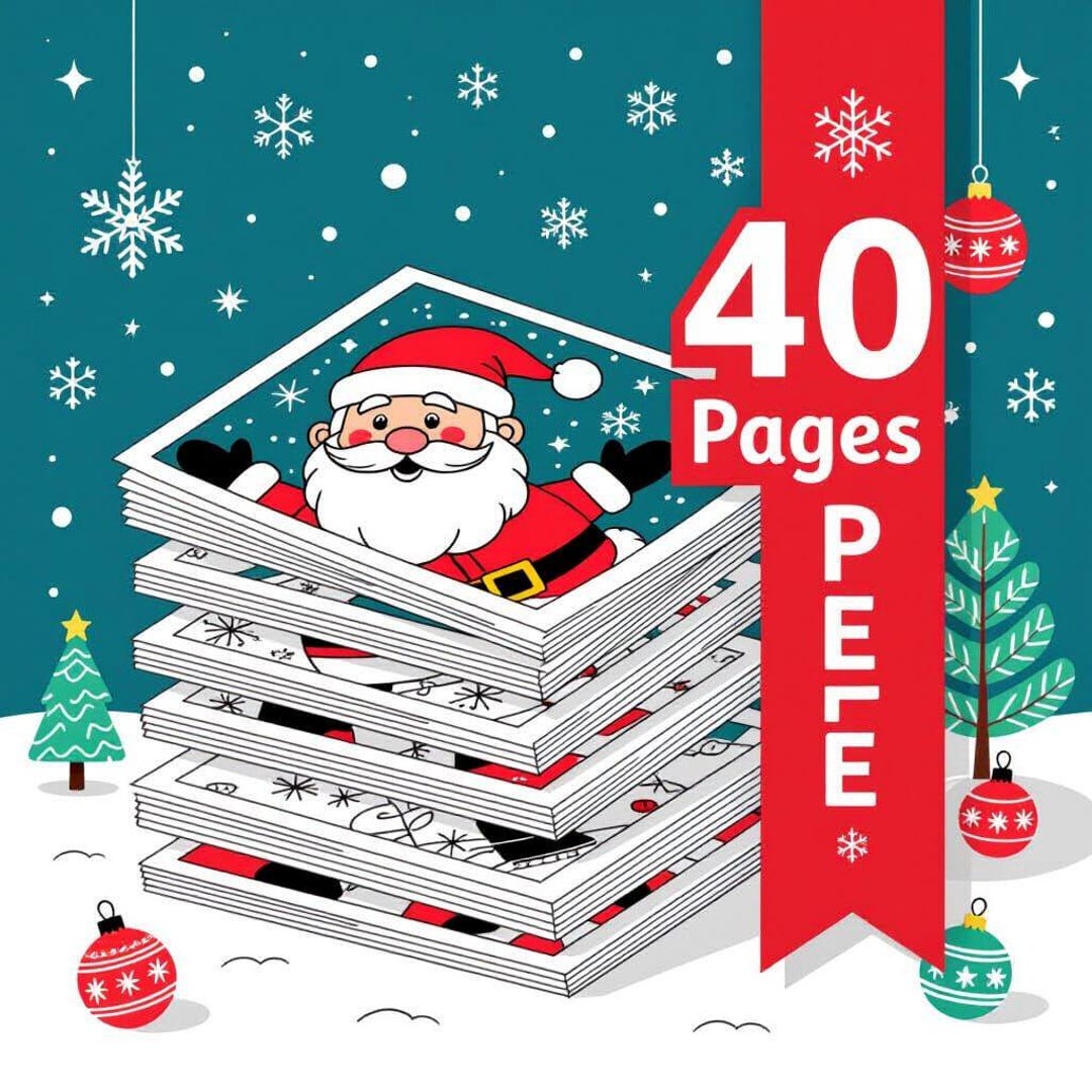 40 Magical Santa Claus Coloring Pages for Kids | Christmas Holiday ...