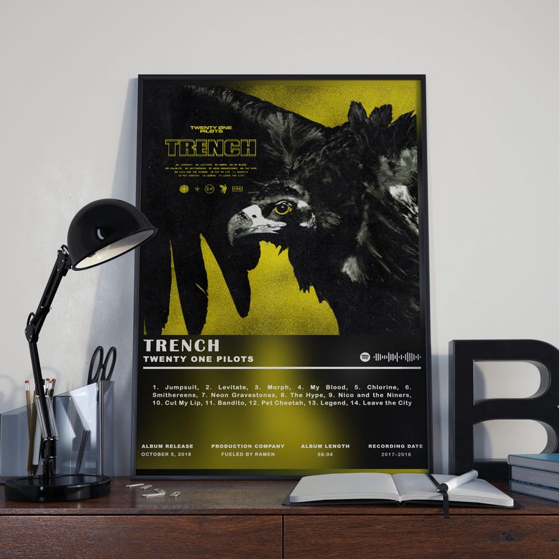 Twenty One Pilots Poster Print, Twenty One Pilots Trench Album Poster ...