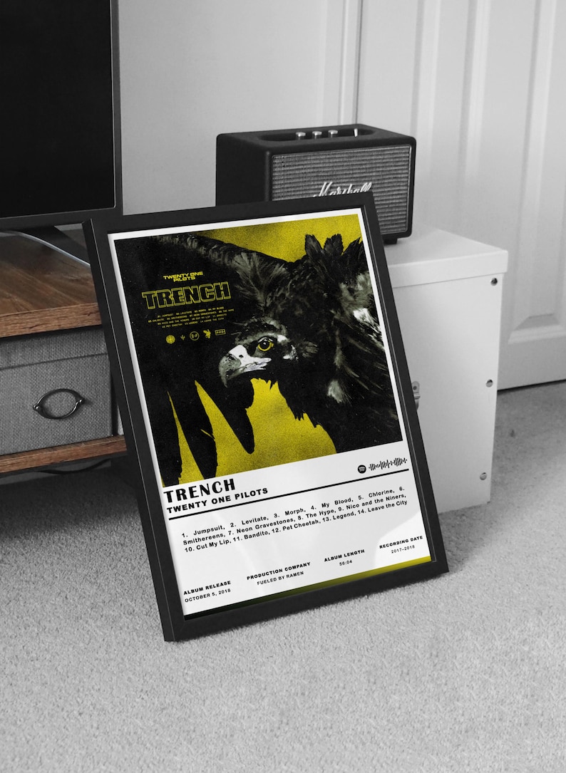 Twenty One Pilots Poster Print, Twenty One Pilots Trench Album Poster ...