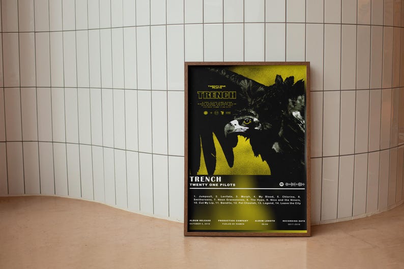 Twenty One Pilots Poster Print, Twenty One Pilots Trench Album Poster ...