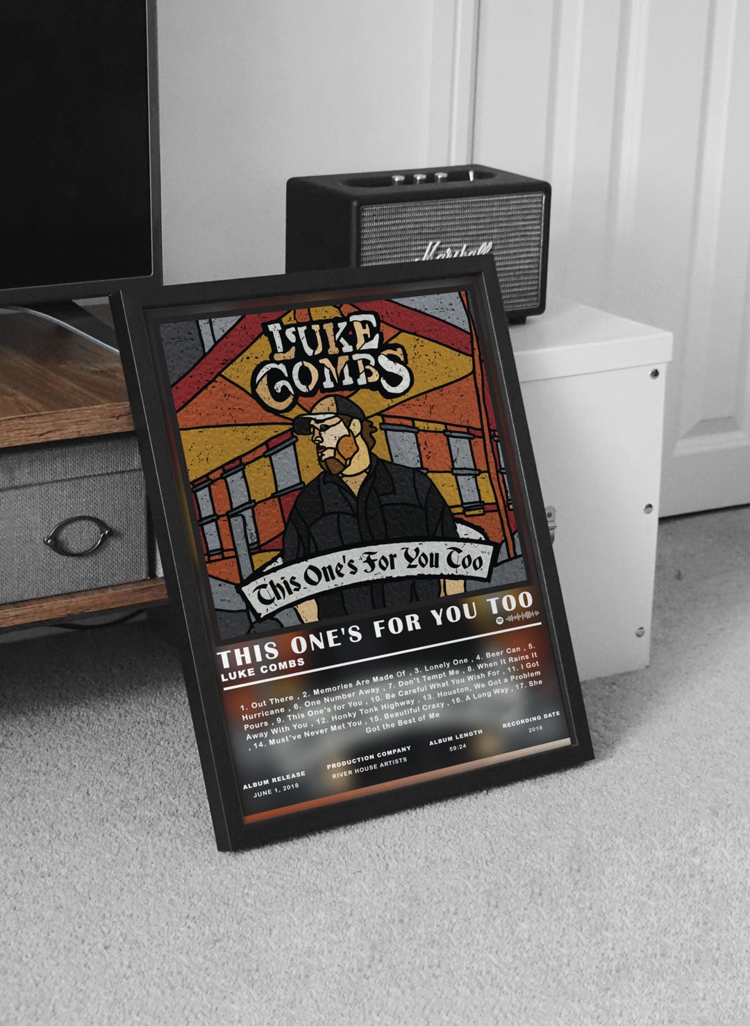 Luke Combs Poster Print, Luke Combs This One's for You Too Album Poster ...