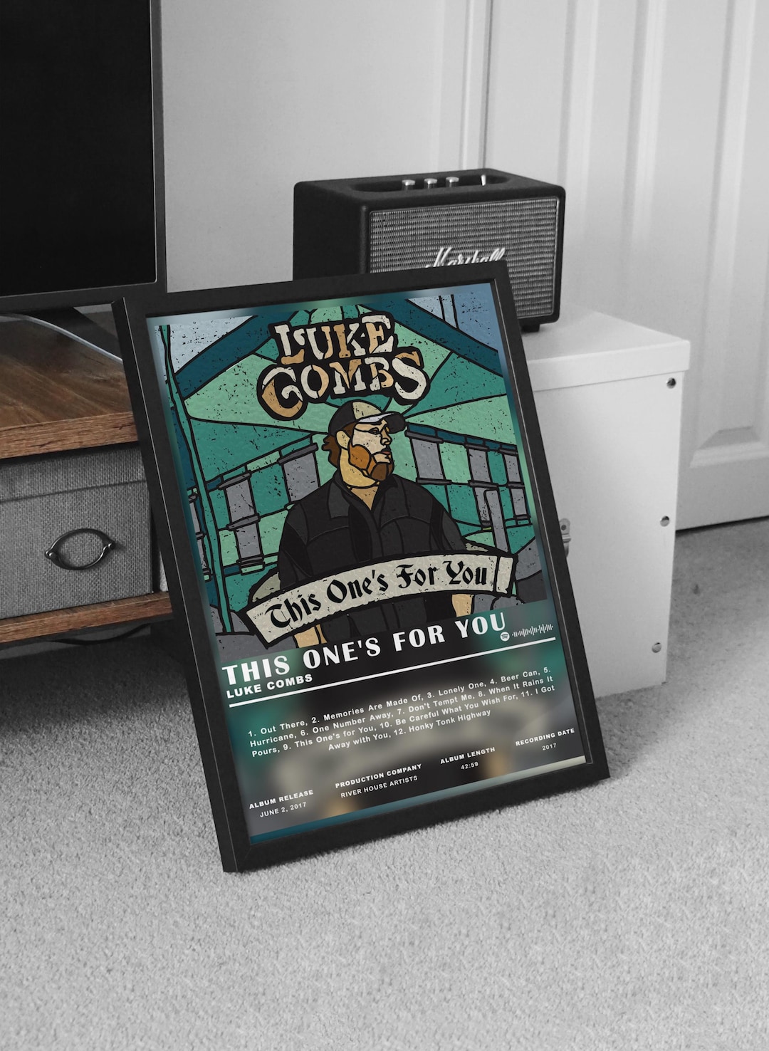Luke Combs Poster Print, Luke Combs This One's for You Album Poster ...