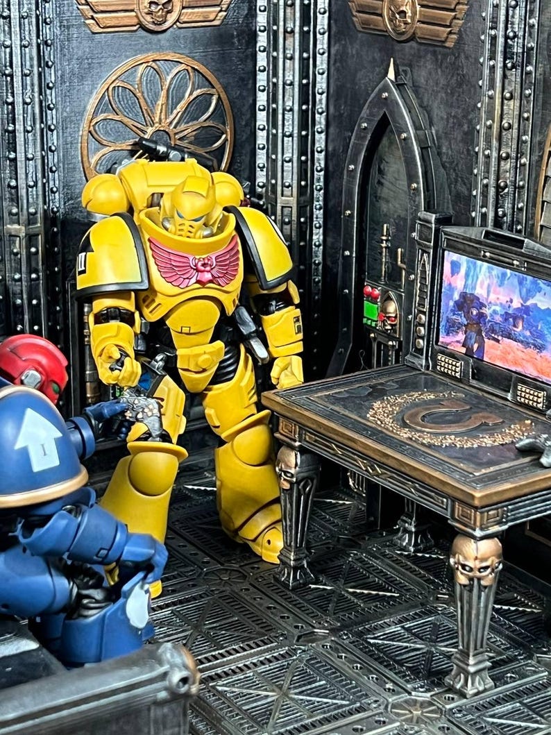 Joytoy Diorama Video Gaming Rec Room Action Figure Scenery Set - Etsy UK