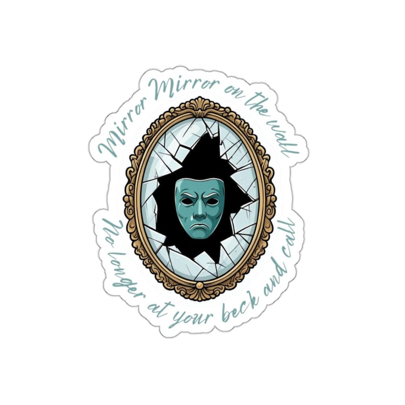 Magic Mirror Wall Sticker, Snow White Inspired Decal, Mirror on the ...
