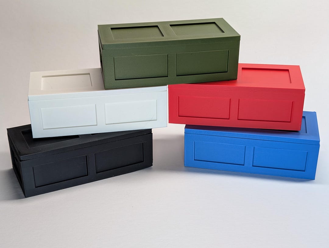 GI Joe and Cobra Foot Locker/storage Box 3.75" and 4" Action Figure 5 ...