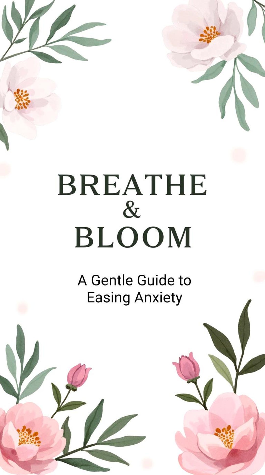Breathe & Bloom Anxiety Relief Guide – Printable Self-help PDF ...