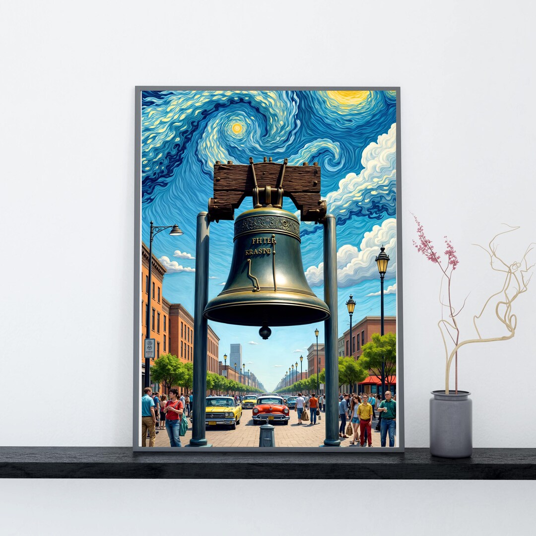 Liberty Bell America, Large Printable Artwork – 300 DPI 24×42 Inch High ...